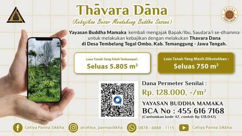 KEBAJIKAN YANG TELAH TERKUMPUL – Cetiya Panna Sikkha