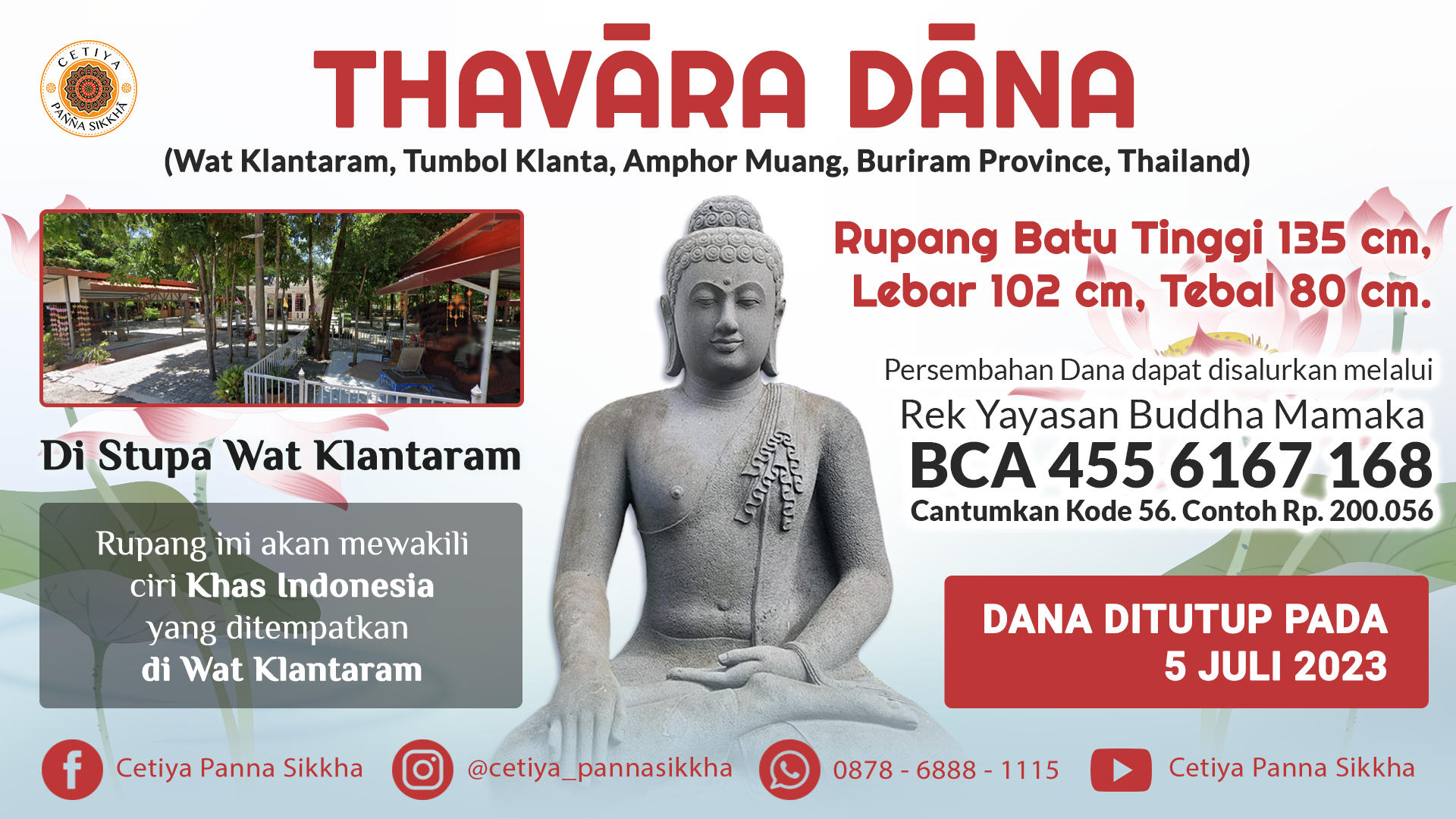 KEBAJIKAN YANG TELAH TERKUMPUL – Cetiya Panna Sikkha